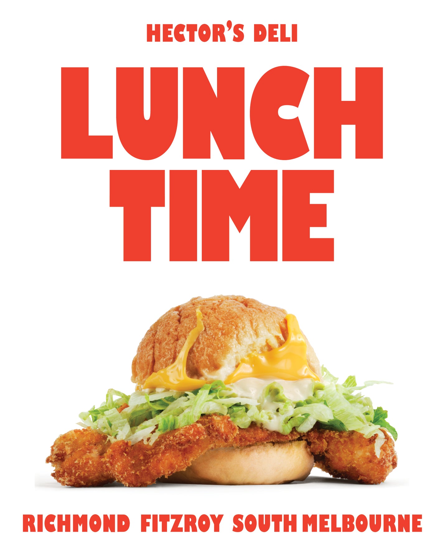 Hector's LUNCHTIME Poster - Fried Chicken – Hector's Deli